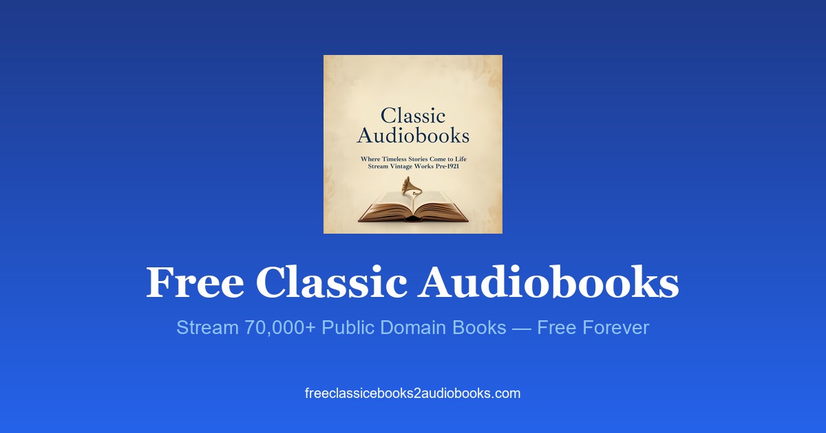 Free Classic Audiobooks | Listen Free to Public Domain Books